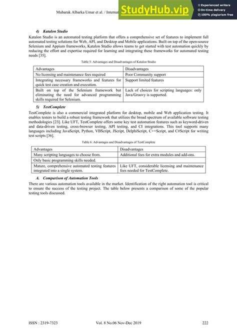 A Study Of Automated Software Testing Automation Tools And Frameworks PDF