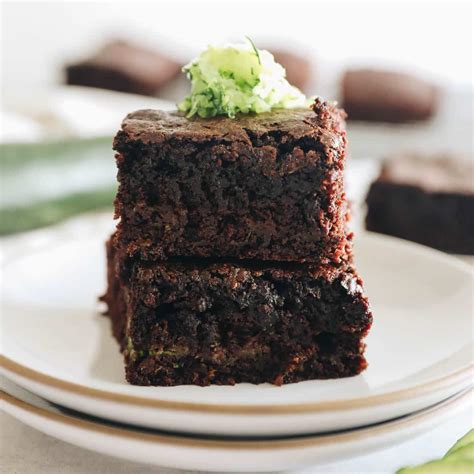 Fudgy Zucchini Brownies The Healthy Maven