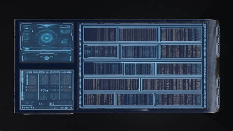 Cyber Table Blue 3d Model By Vladyslavvlad