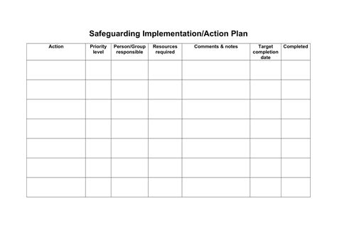 Free Printable Implementation Plan Templates Excel Word PDF