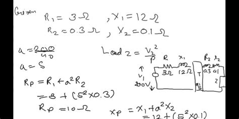 Solved Q3 Determine Q4 In The Transformer Circuit Shown Below Determine The Primary And