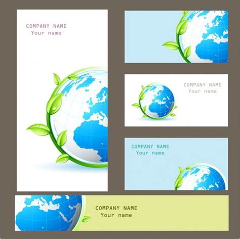 비즈니스 요소 카드 배너 및 폴더 Eps Ai Uidownload