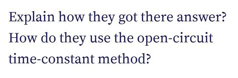 Solved Explain How They Got There Answer How Do They Use Chegg