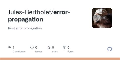 Github Jules Bertholeterror Propagation Rust Error Propagation