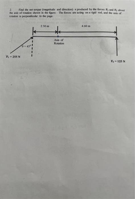 Solved Find The Net Torque Magnitude And Direction