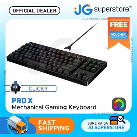Logitech G Pro X Tkl Mechanical Gaming Keyboard Hot Swappable Tenkeyless Lightsync Rgb For Pc