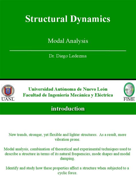 Chapter 5 Vibration Testing And Modal Analysis 2020 Pdf Applied Mathematics Applied And