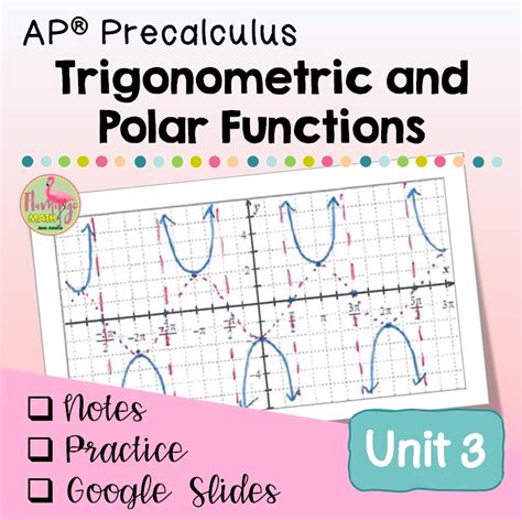 Ap Precalculus Trigonometric And Polar Functions Unit 3 Flamingo Math With Jean Adams