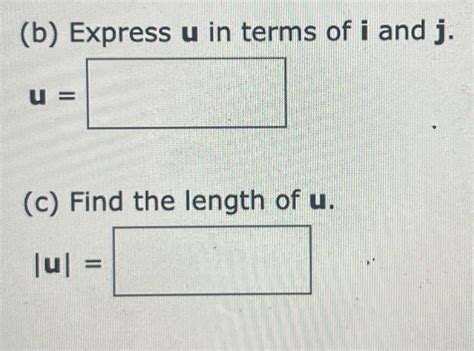 solved let u be the vector with initial point p 7 −9 and