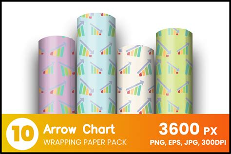 Arrow Chart Wrapping Paper Graphic By Fromporto · Creative Fabrica