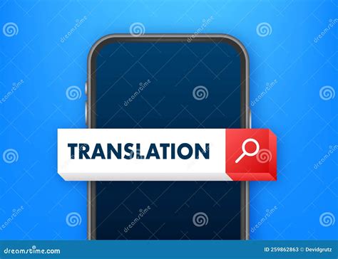 Online Language Translator Concept Translator Icon Vector Stock