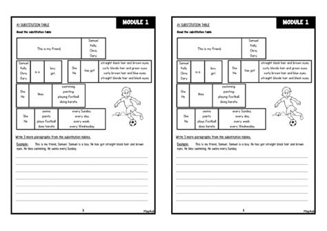 Substitution Table Pdf