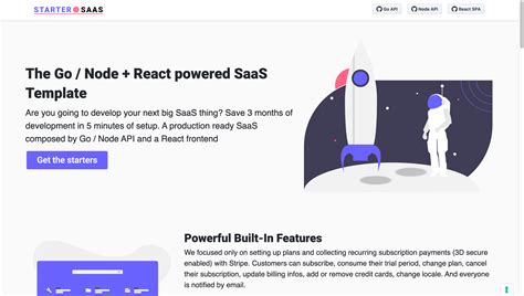 Starter Saas Free Golang Saas Boilerpl