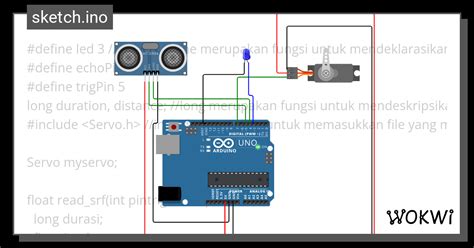 Tempat Sampah Otomatis Copy Wokwi Esp32 Stm32 Arduino Simulator