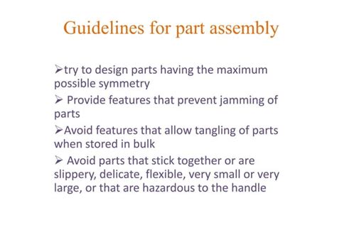 DESIGN FOR ASSEMBLY PPTX