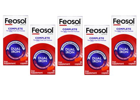 Feosol Complete Bifera Hip And Pic 5 Pack 30 Caplets