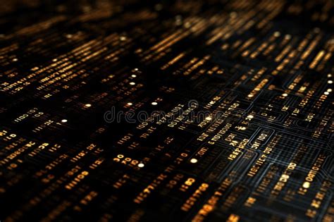 Binary Code Background Programming And Coding Concept Stock Image