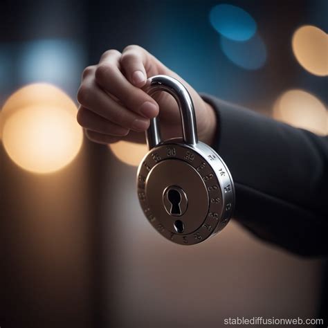 Secure Password Safety Lock Stable Diffusion Online