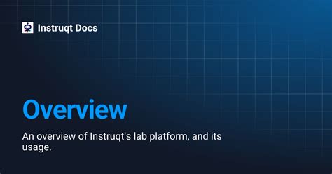 overview instruqt docs