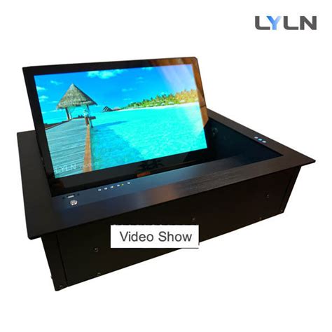 Sunken Flip Up Monitor Motorized Flip Monitor Touch Screen