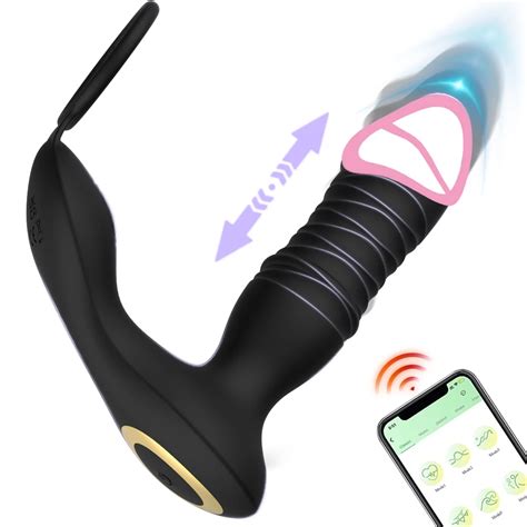 Анальный вибратор с дистанционным управлением через приложение | AliExpress