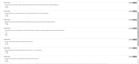 Solved For Any Set Of Numerical Data Values Arranged In An Chegg Com