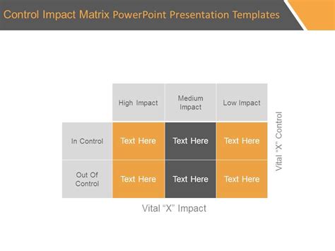 Control Impact Matrix Powerpoint Presentation Templates Presentation Powerpoint Templates