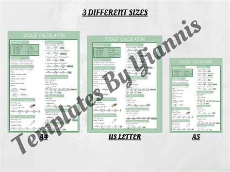 Dosage Calc Cheat Sheet Nursing Calculations Cheat Sheet
