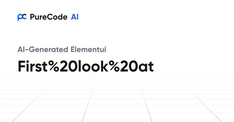 Build Great Elementui First20look20at Components Faster Using Ai Tools