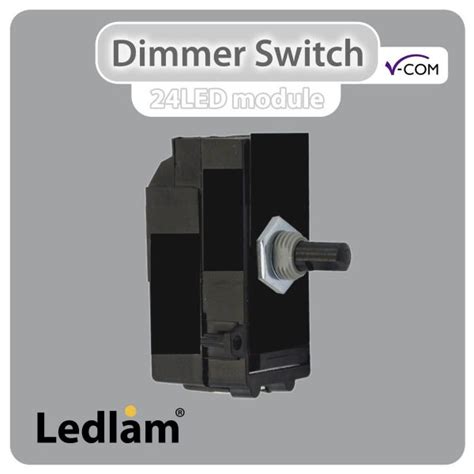 V Com LED Dimmer Switch Push On Off 1 Gang Max 20 LEDs 15W 180W Module Only Ledlam Lighting