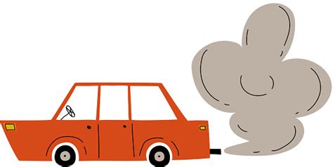 빨간 자동차 와 배기 연기 구름 생태 문제 대기 오염 벡터 그림 스모그에 대한 스톡 벡터 아트 및 기타 이미지 스모그 차 0명 Istock