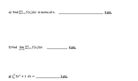 Solved Use The Definition Of The Integral Chegg Com
