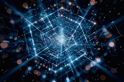 Binary Numeric Data Transmission Chain Of Nodes Connected In A Network Form P2p Connection