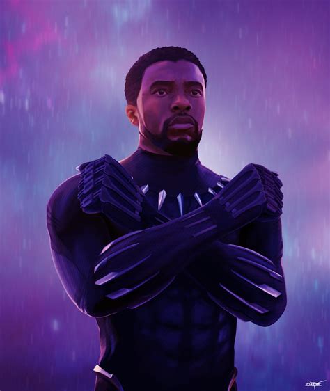 Wakanda Forever Black Panther Chadwick Boseman By Amagnd On Deviantart