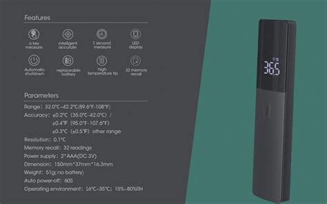 Digital Infrared Thermometer Temperature Meter Ins Grandado