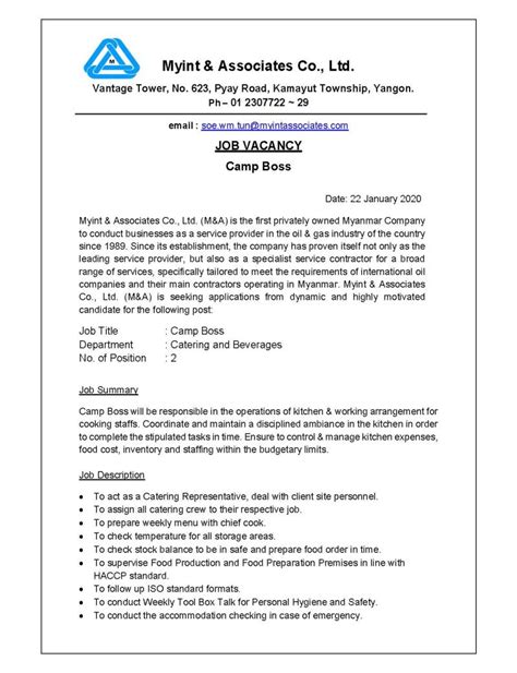 Myint Associates On Linkedin Vacancy Announcement Myint And Associates Co Ltd Manda Is The First…