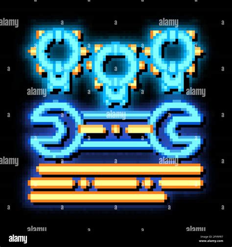 Bug Beetle Coding System Neon Glow Icon Illustration Stock Vector Image