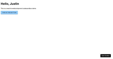 Example MUI Button Codesandbox
