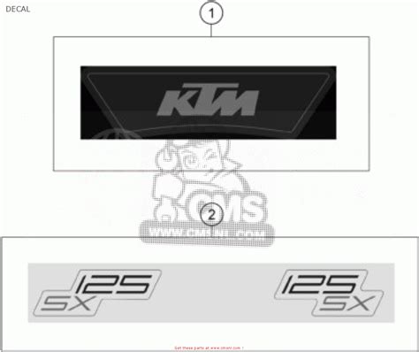 A46008078001 Sticker Set Sx 125 Ktm Buy The A46008078001 At Cmsnl