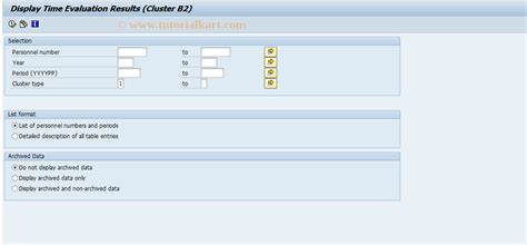 Pt66 Sap Tcode Display Cluster B2