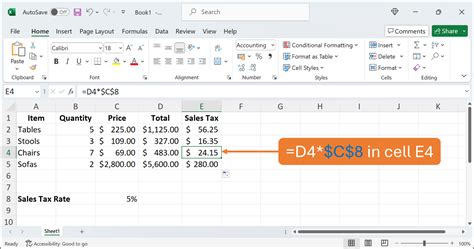 Chapter 3 Relative And Absolute Cell References Microsoft Excel For