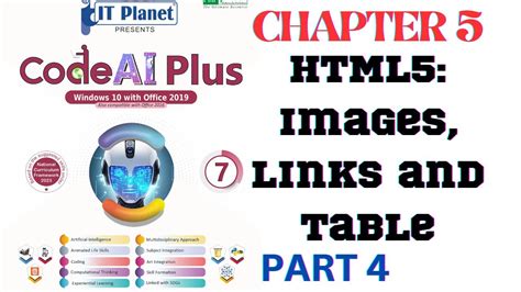 Class 7 Html5 Images Links And Table Part 4 Youtube