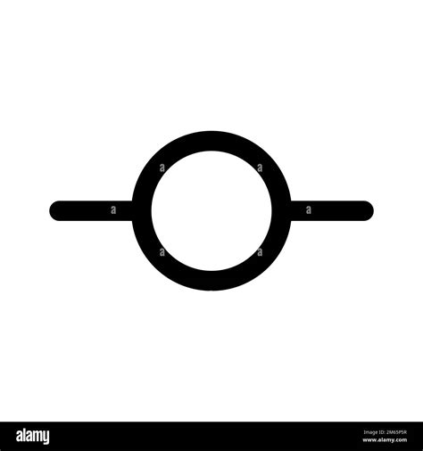 Git Commit Icon Line Isolated On White Background Black Flat Thin Icon