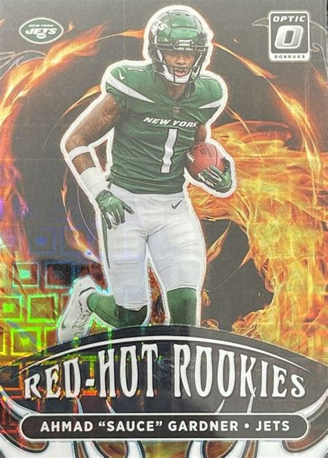 Sauce Gardner 2022 Optic Red Hot Rookies Black Pandora Rhr 9 Price
