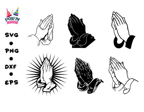 Praying Hands Svg Vector Cricut Prayer Cut Svg For Instant Download Etsy