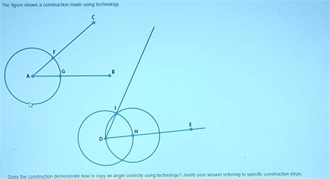 Solved The Figure Shows A Construction Made Using Technology Does The Construction Demonstrate