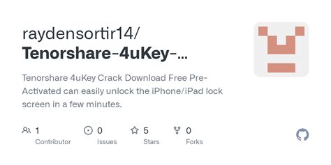 GitHub Raydensortir14 Tenorshare 4uKey Crack Download Tenorshare 4uKey Crack Download Free