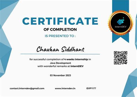 Siddhant Chauhan On Linkedin Java Internship Interndev