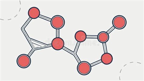 Chemical Molecule Structure Illustration Vector Design Generative Ai Stock Vector