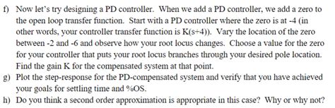Solved 3 For This Problem You Will Use Matlab To Design